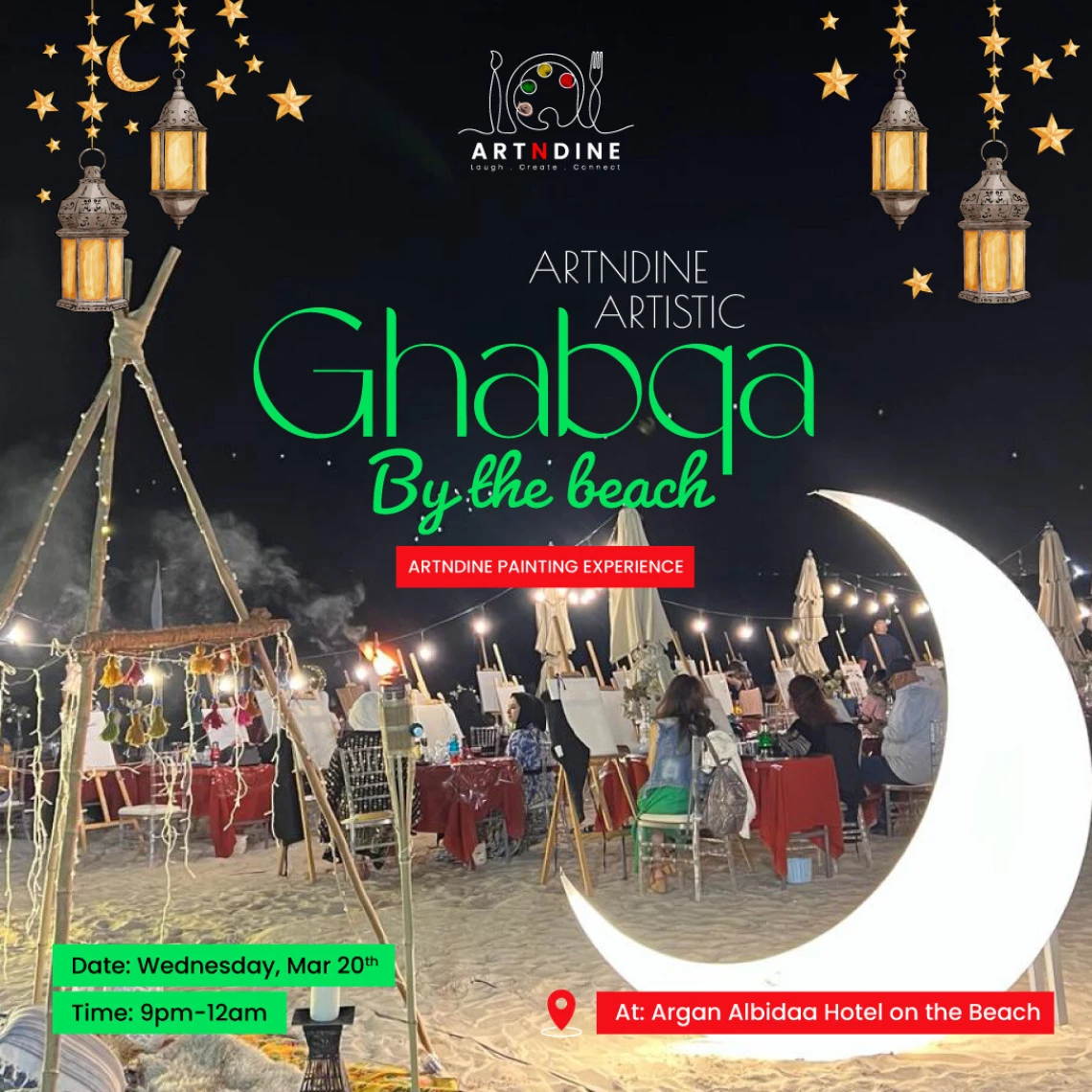 ArtnDine artistic Ghabqa By The Beach | Kuwait Local Events