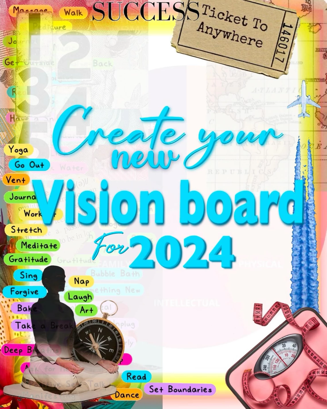 Create Your New Vision Board for 2024 Workshop | Kuwait Local Events