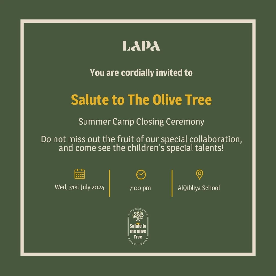 Salute to The Olive Tree - Summer Camp Closing Ceremony. | Kuwait Local ...