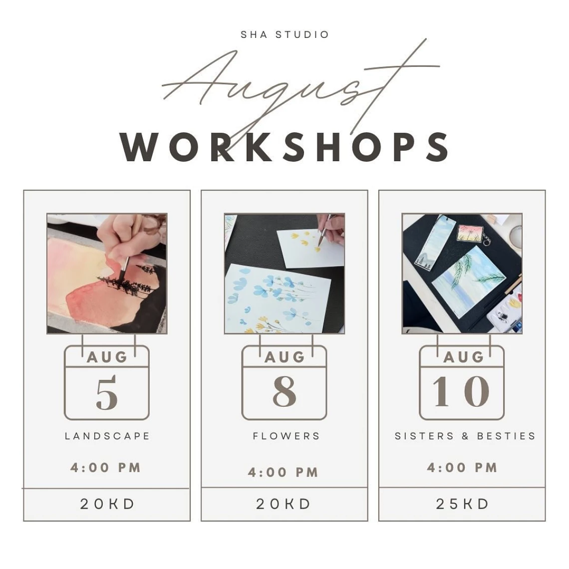 Watercolor Flower Drawing Workshop | Kuwait Local Events