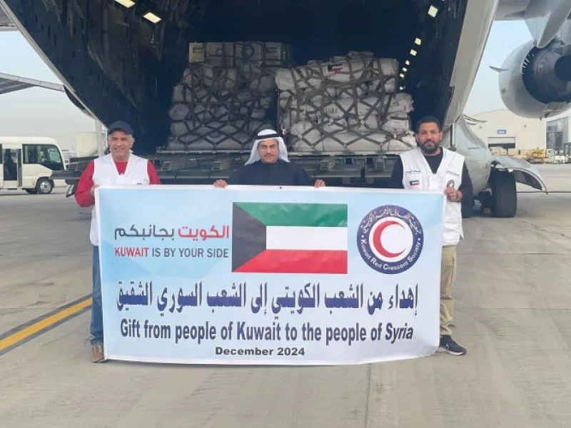 Kuwait Sends First Plane With 20 Tons Of Humanitarian Aid To Syria ...