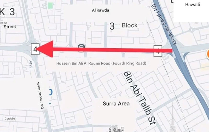 Traffic Disruption On Fourth Ring Road Between Rawda And Surra | Kuwait ...