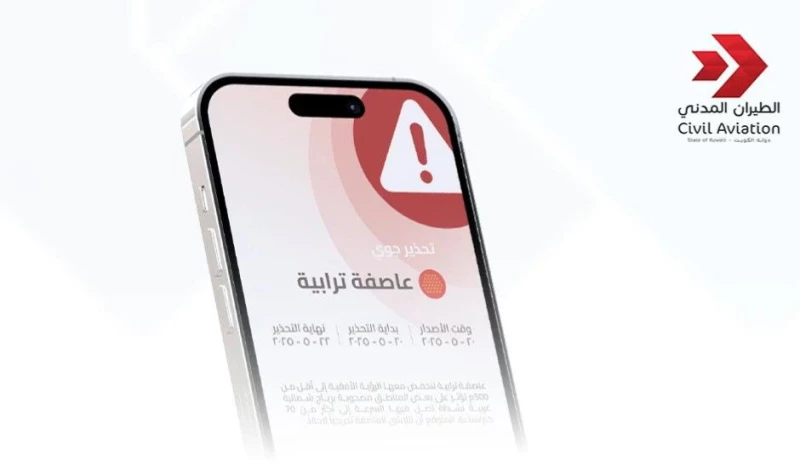 Weather Warning Notification Launched In Sahel App | Kuwait Local News
