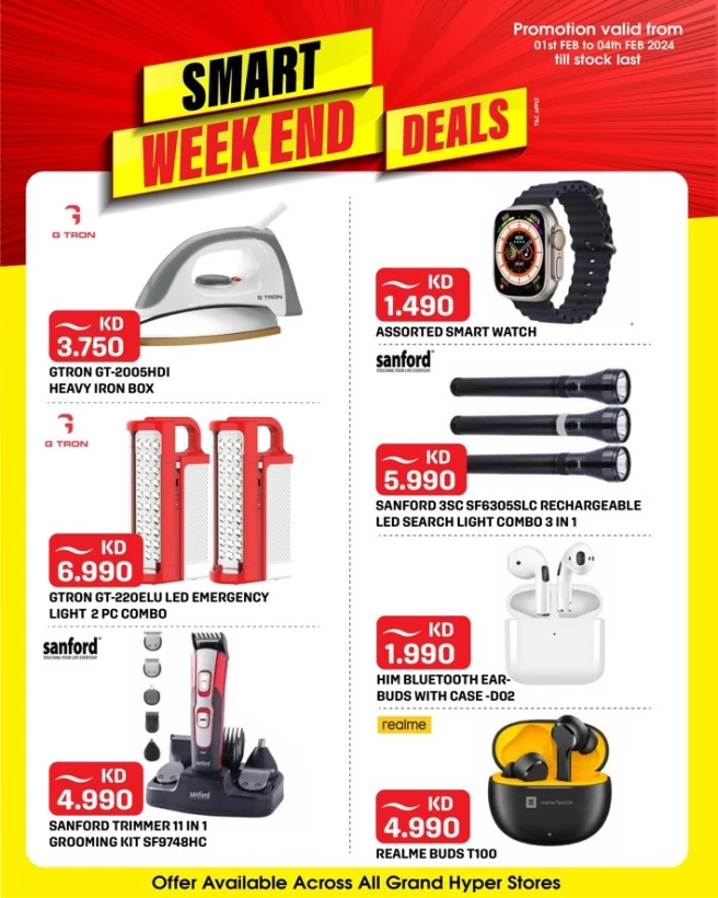 Grand Smart Weekend Deals | Grand Hyper Offers | Kuwait Local offers