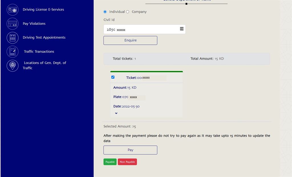 Steps To Pay Your Traffic Violation Fines In Kuwait | Kuwait Local News